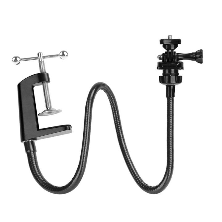 Camera Bracket with Enhanced Desk Jaw Clamp Flexible Gooseneck Stand ...