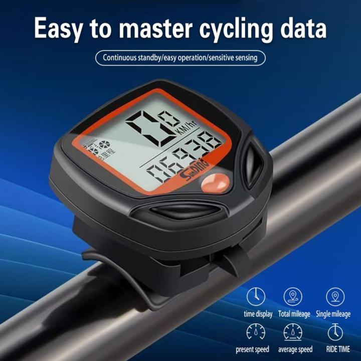 plokstore 15 Functions Bicycle odometer Chinese and English code meter ...