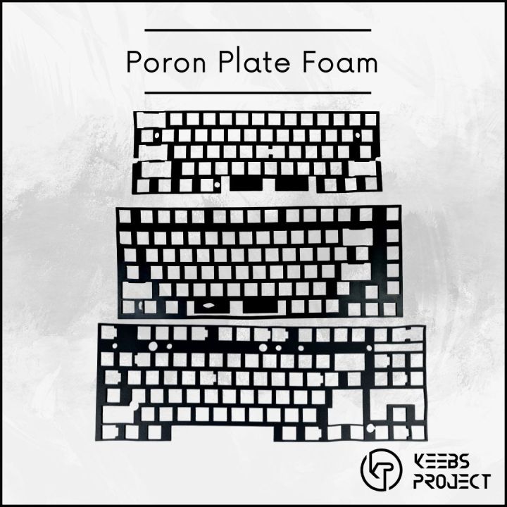 Poron Plate foam for 60% 64keys 68 82 84 75% 87 TKL 104 96% layout for ...