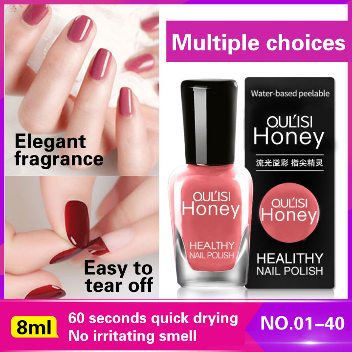 8ml water-based peelable nail polish free baking nail make up kit ...