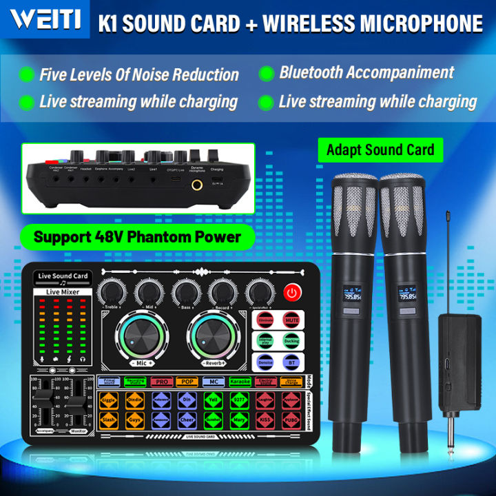 F999 Professional Life Card with Dynamic Microphone Port for Live ...