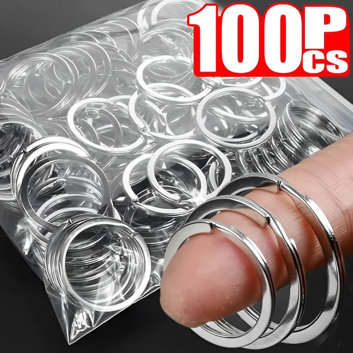 50/100pcs Metal Car Keyring Keyfob Stainless Steel Anti-rust Car Key ...