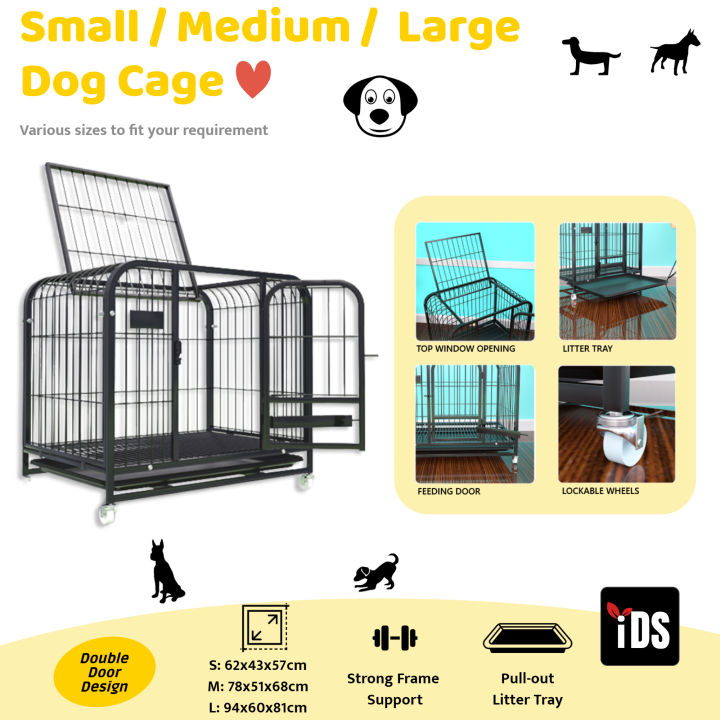 [iDS] Small Medium Large Animal Cage Enclosure Cat Cage Enclosure Dog ...