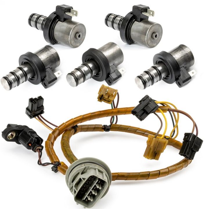 Solenoids w Line 5PCS Transmission Shift Solenoid Kit F4A41 F4A42 F4A51 ...