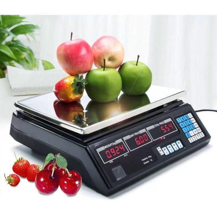CQW.NO1 Rechargeable Digital price computing scale 1kg to 40kg | Lazada PH