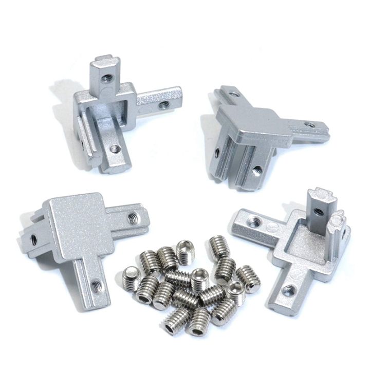 4Pc 2020 Series 3 Way End Corner Bracket Connector for European ...