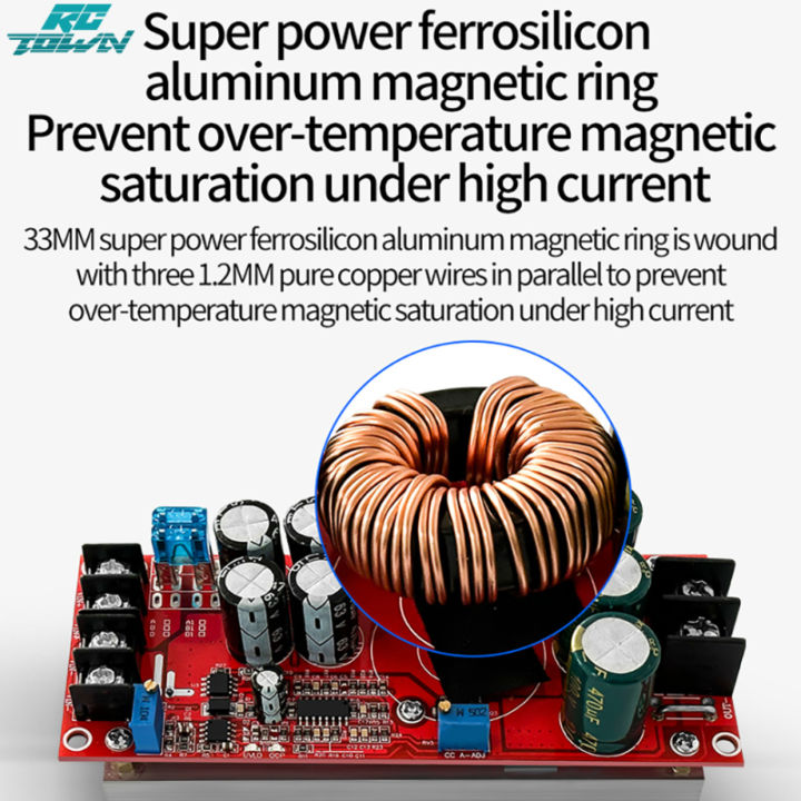 1200w 20a High-power Converter Dc-dc Step-up Power Supply Module ...