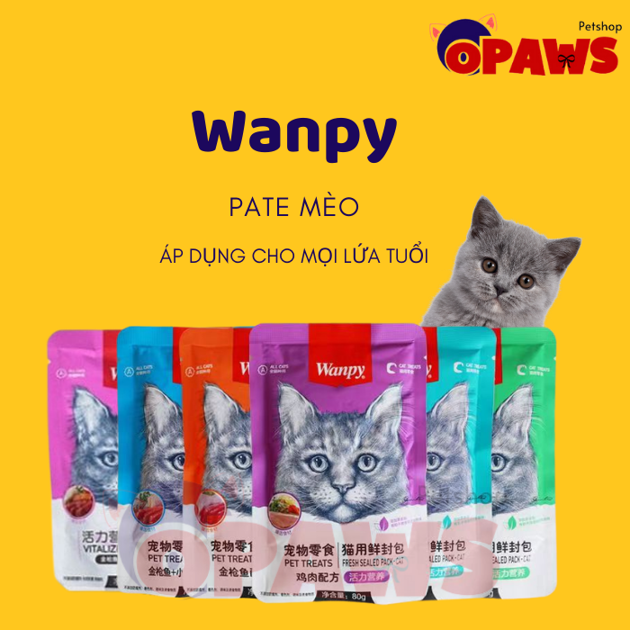 Pate Wanpy cho mèo mọi lứa tuổi 80g | Lazada.vn