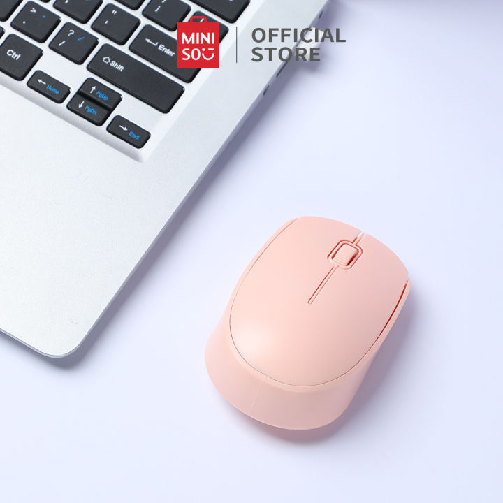 MINISO Mouse Wireless 2.4GHz Optical Sensor 1600 dpi Nirkabel Portabel ...