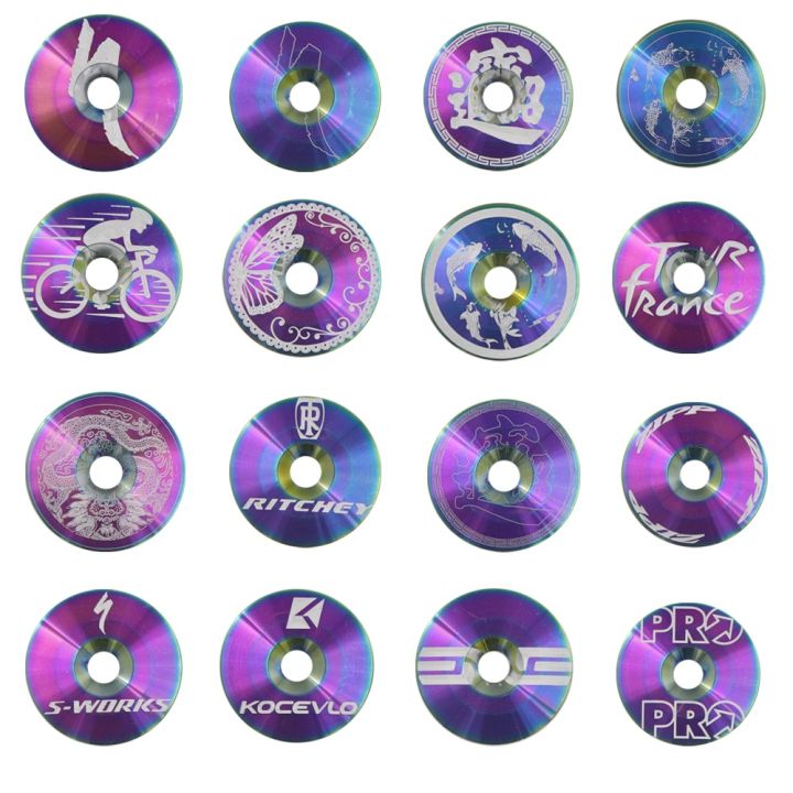 Aluminum Bicycle Stem Headset Top Cap 28.6mm 1 1/8" Steerer Fork Tube ...