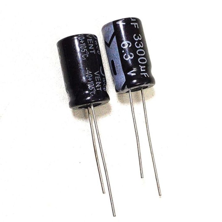 20pc 3300uF 6.3V 3300MFD 6.3Volt ±20% -40+105C Aluminum Electrolytic ...