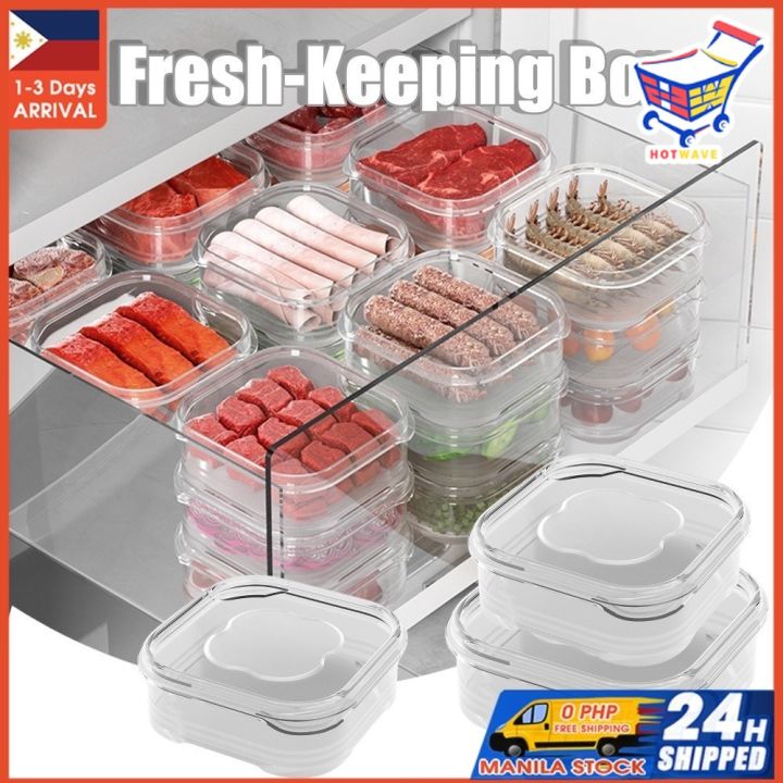 Hot Wave Frozen Meat Fruit Sealed Box / Kitchen Onion Ginger Container ...