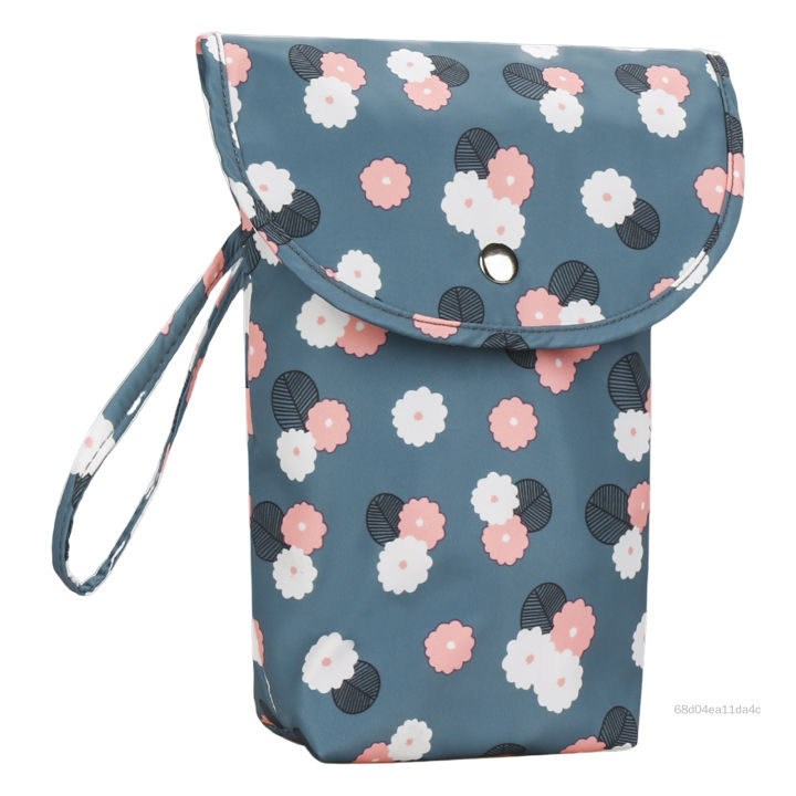 Baby Cloth Diaper Nappy Bag Printed Waterproof Fabric Wet/Dry Nappy ...