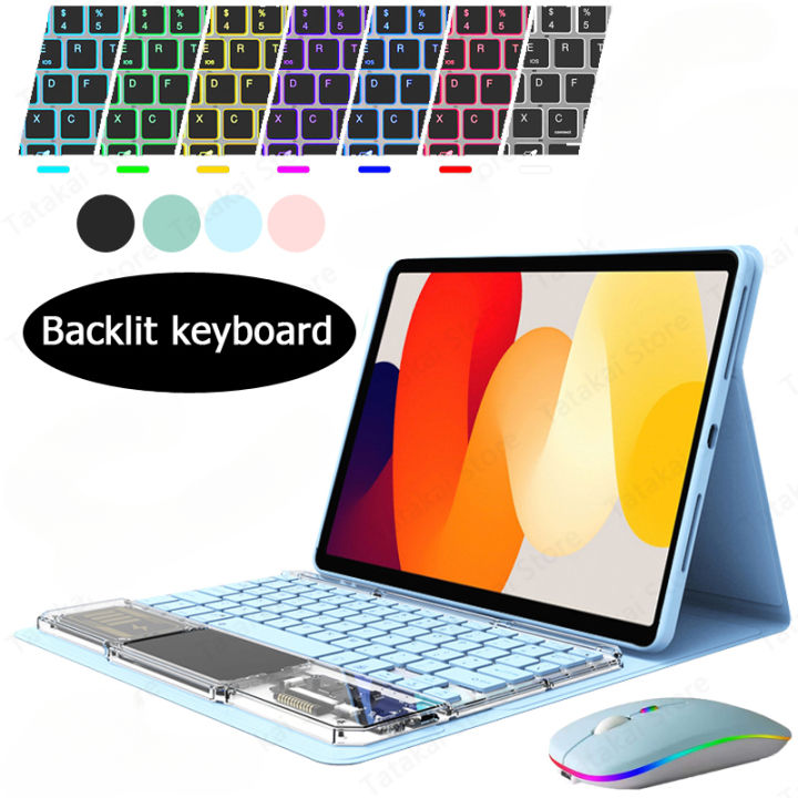 Wireless Bluetooth Touchpad Keyboard for Xiaomi Redmi Pad SE 2023 11 ... Wireless Bluetooth Touchpad Keyboard for Xiaomi Redmi Pad SE 2023 11 ...
