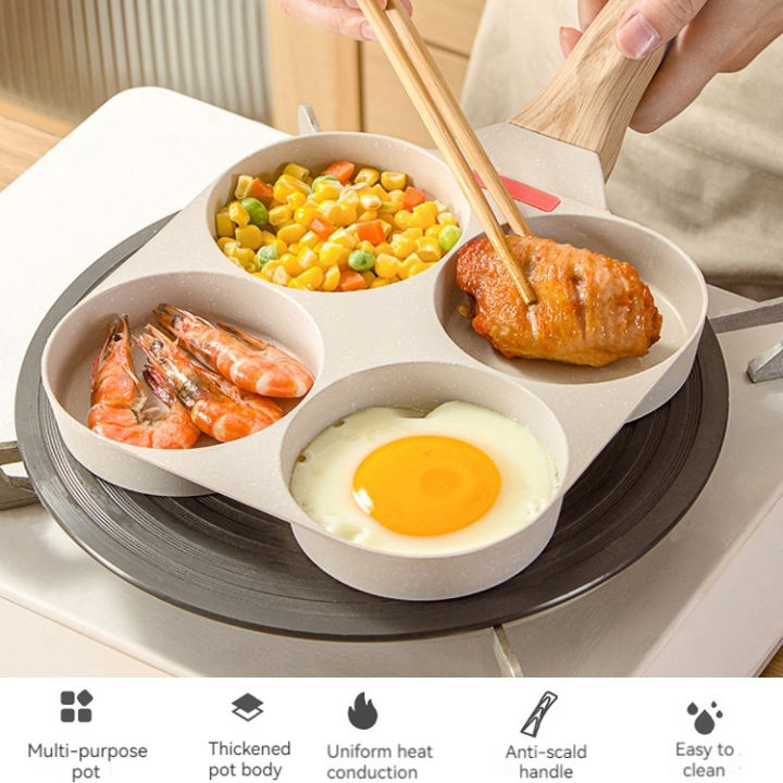 New Non Stick 4 in 1 Burger/Egg Pan Breakfast Pan PFOA Free ...