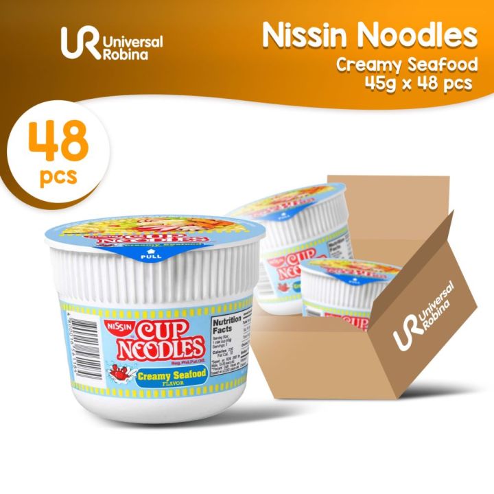 Nissin Cup Noodles Mini Creamy Seafood (45g) - 48 pcs | Lazada PH