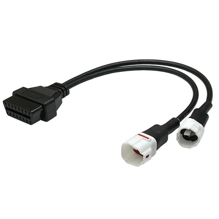 For 3Pin + 4Pin 2 in 1 to OBD2 Motorcycle Scanner Cable Works Along ...