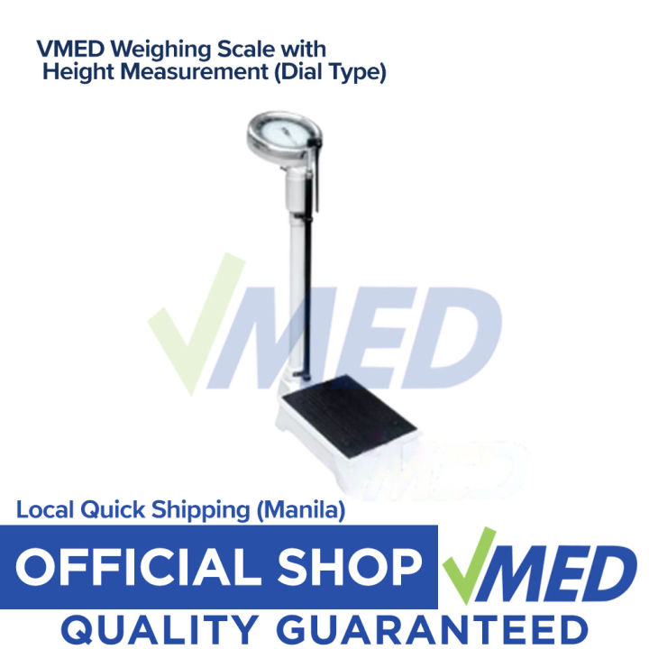 VMED Weighing Scale with Height Measurement (Dial Type) | Lazada PH
