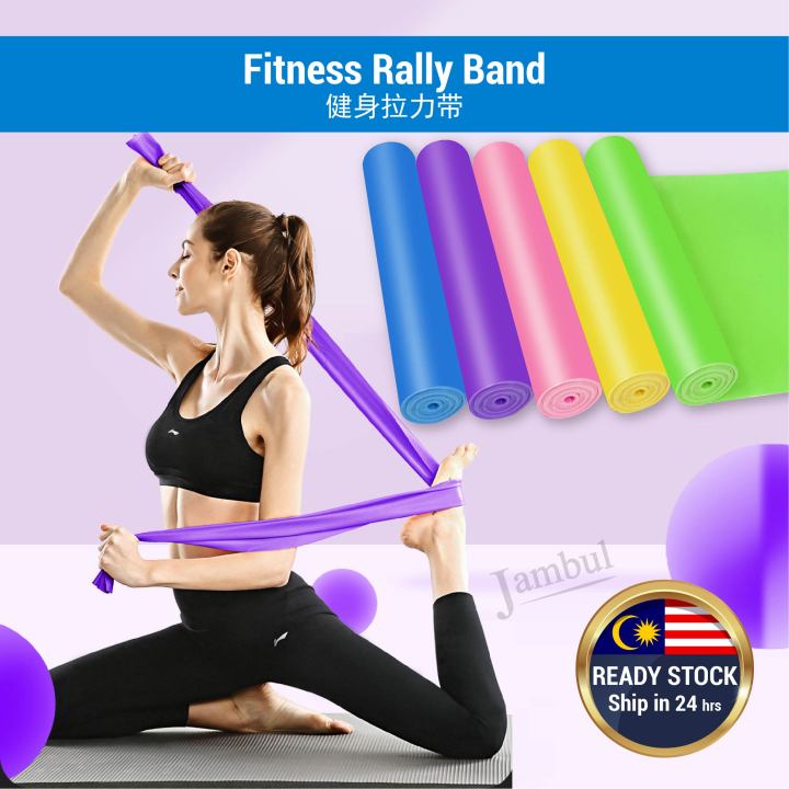 Fitness Elastic Yoga Rubber Band Pull Body Stretching Home Exercise ...