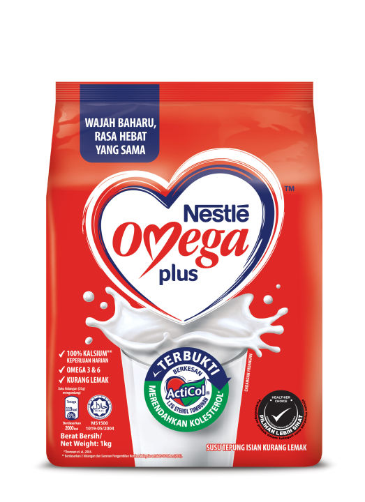 Nestle Omega Plus Plain Milk Powder (1kg) | Lazada