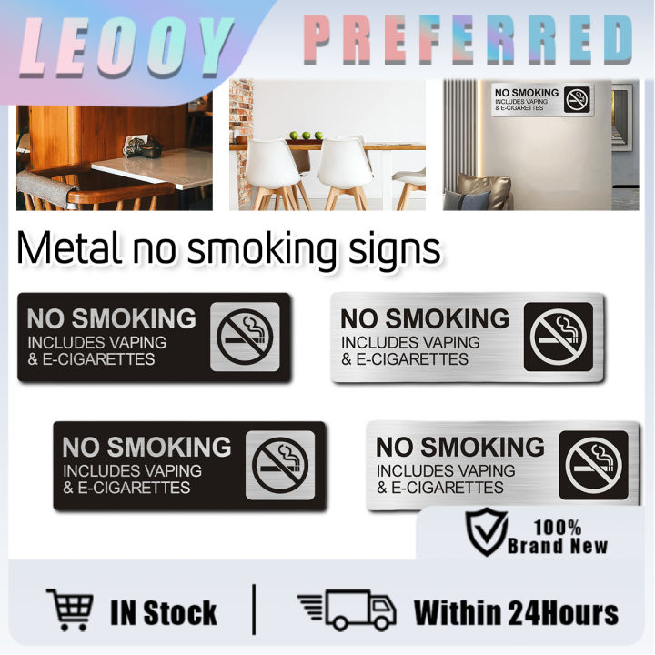 1pc No Smoking sign hight quality No Smoking metal Signage Fade ...