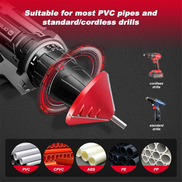 Yours -PVC Deburring Tool 2 in 1 Inner-Outer with Replaceable 3 Blades ...