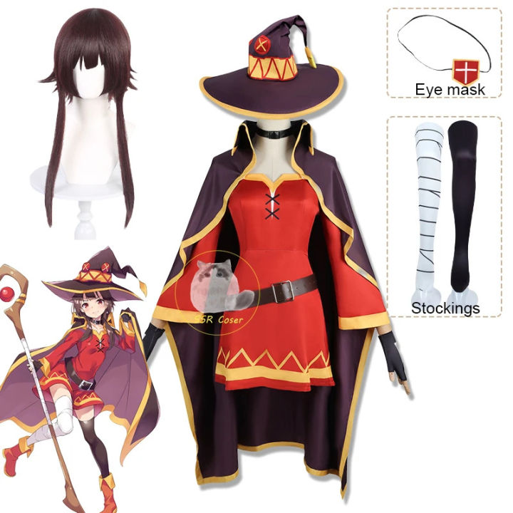 Anime Megumin Cosplay Costume Kono Subarash Sekai Ni Shukufuku Wo ...