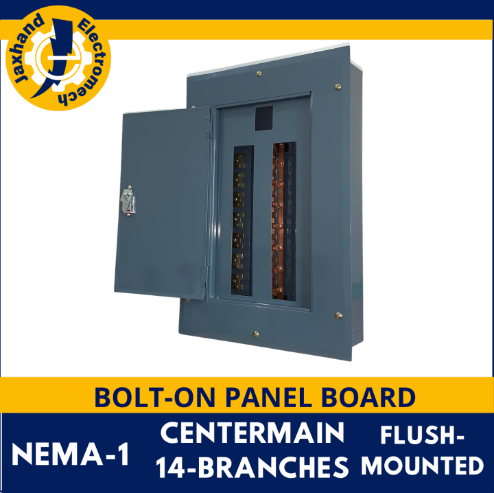 Panel Board 14 Branches Bolt-On Type Center-Main Flush-Mounted Gauge ...
