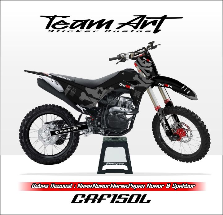 decal crf 150 one one nine custom nama dan nomor | Lazada Indonesia