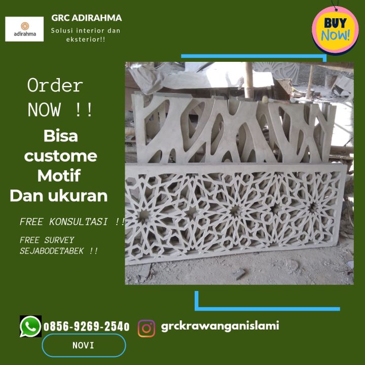 harga grc krawangan masjid waO8lima6-9269-254O | Lazada Indonesia