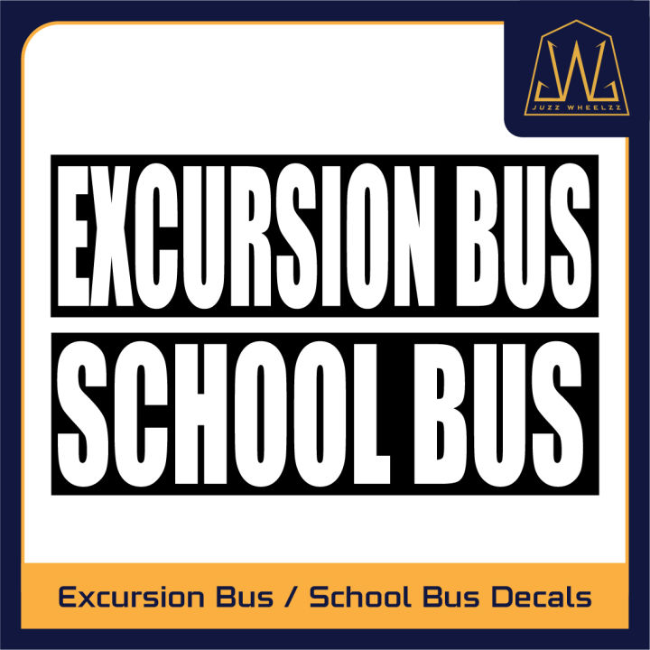 School Bus / Excursion Bus Decals | Lazada Singapore
