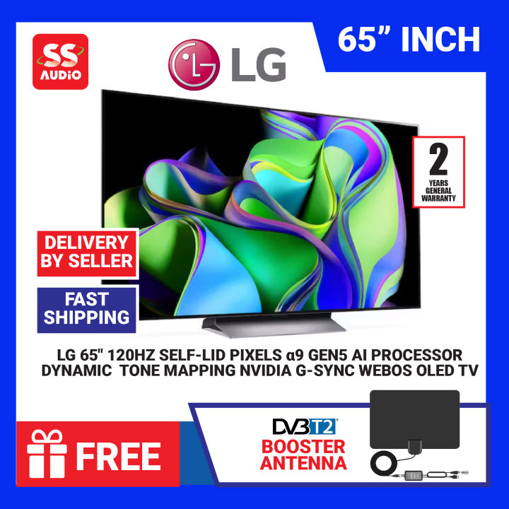 READY STOCK 】LG OLED Evo C3 55 Inch 120Hz Dolby Vision & HDR10 4K UHD ...