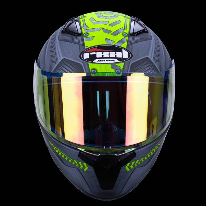 Real helmet full face รุ่น Raptor Cyborg | Lazada.co.th