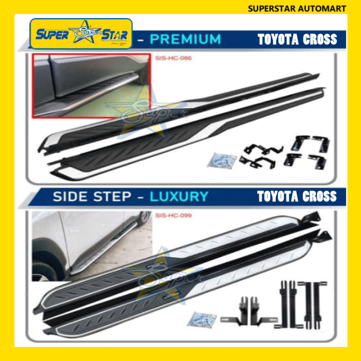 Toyota Corolla Cross 2021 2022 2023 Luxury Running Board Side Door Step ...