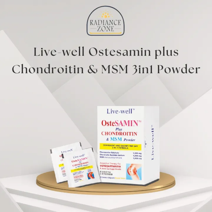 Live-well Ostesamin plus Chondroitin & MSM 3in1 Powder | Lazada
