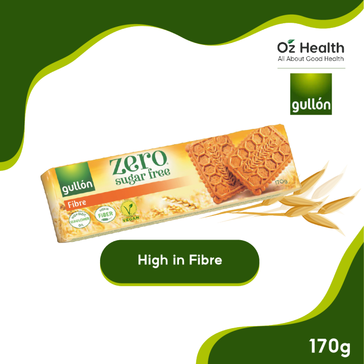 Gullon Zero Sugar Free Fiber Biscuits High Fiber 170g | Lazada Singapore