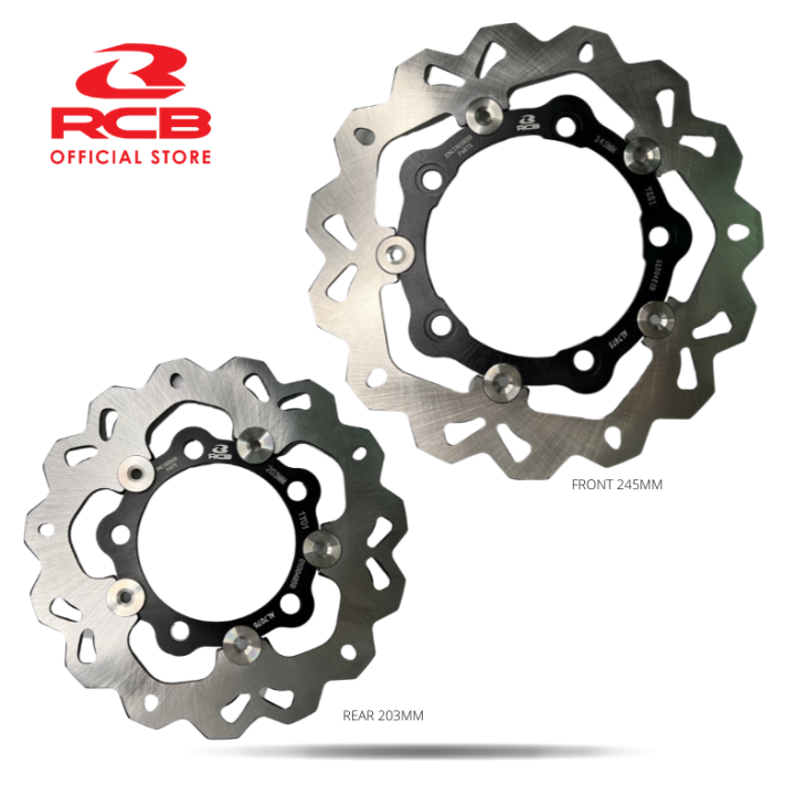 RCB Alloy Disc Plate S-Series Front (F) and Rear (R) for Yamaha Sniper ...