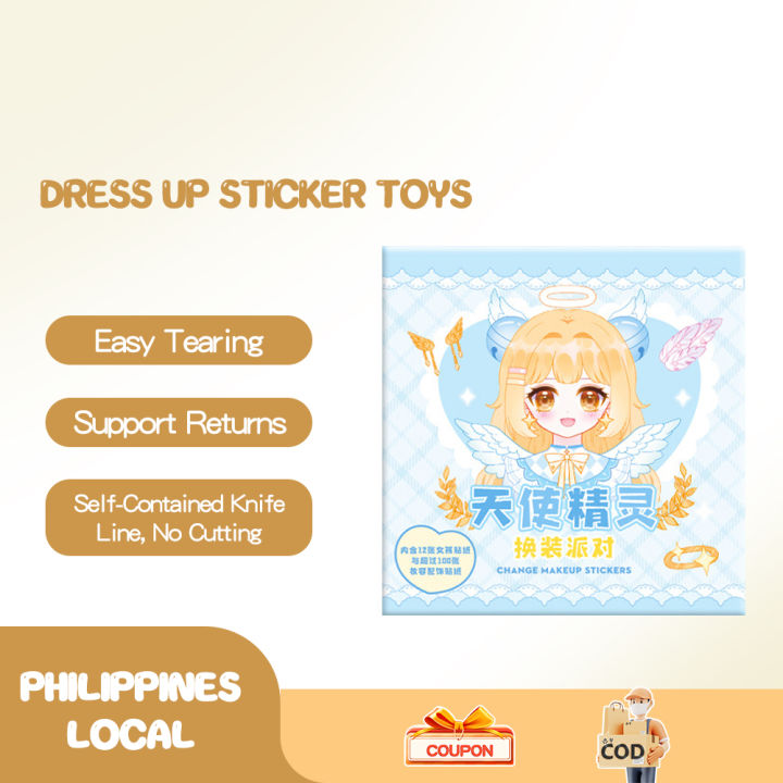 Mumystation Fashionista Make A Face Sticker Book Dress Up Paper Doll ...
