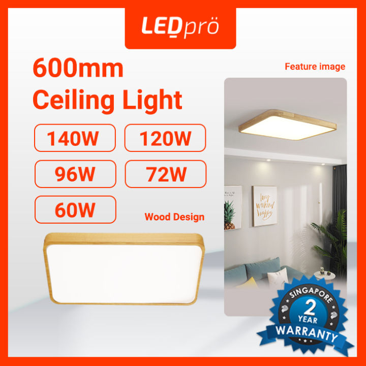 LED PRO LED Ceiling Light 600MM 60W/72W/96W/120W/140WTri-tone Rectangle ...