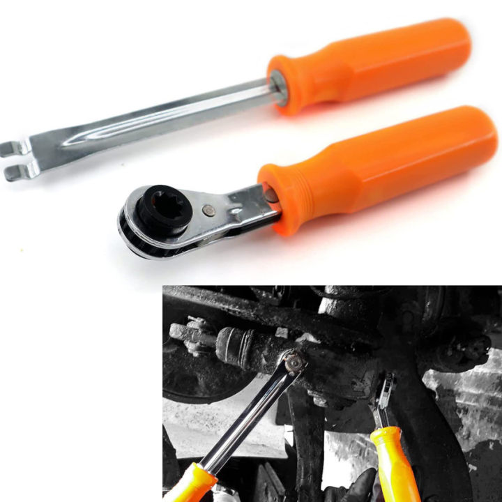 Automatic slack adjuster release tool and spanner for air brake system ...