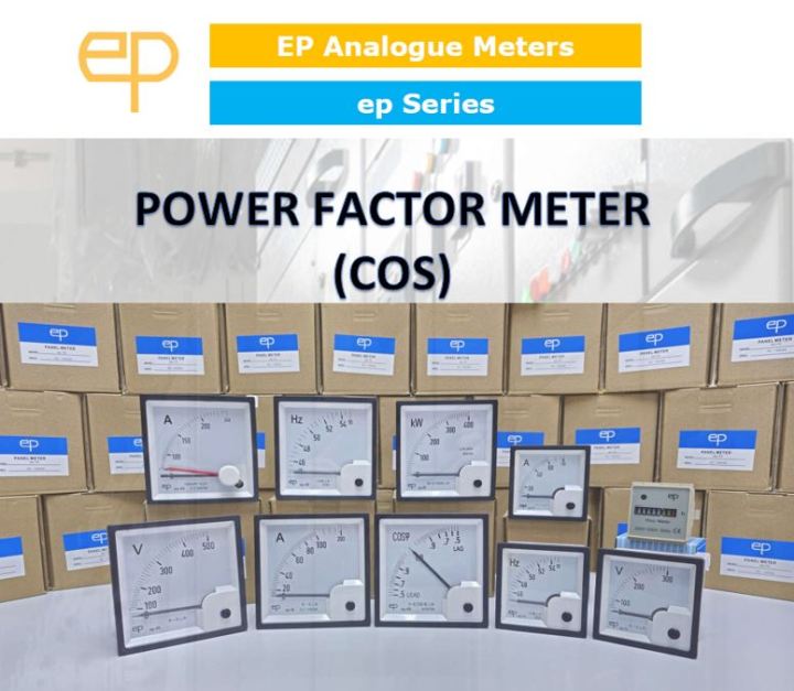 EP Power Factor meter 96X96 PANEL METER Power Factor Meter, Cos meter ...
