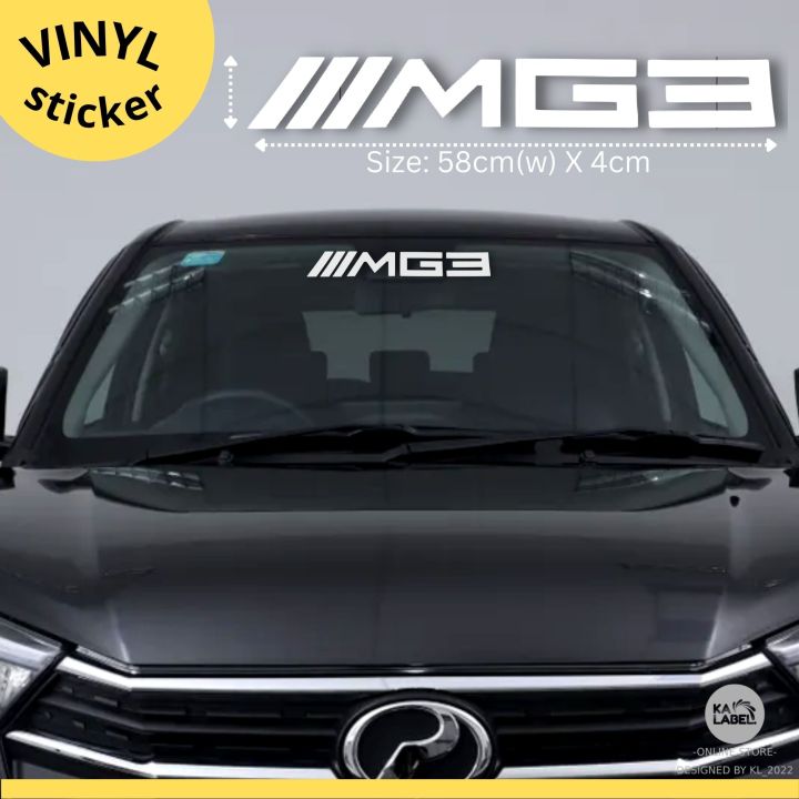 (Ready Stock) MG3 Car Sticker - Vinyl Decal Sticker for Perodua Car ...