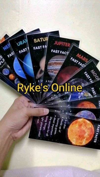 Meet The Planets of the Solar System Flashcards, Educational Laminated ...