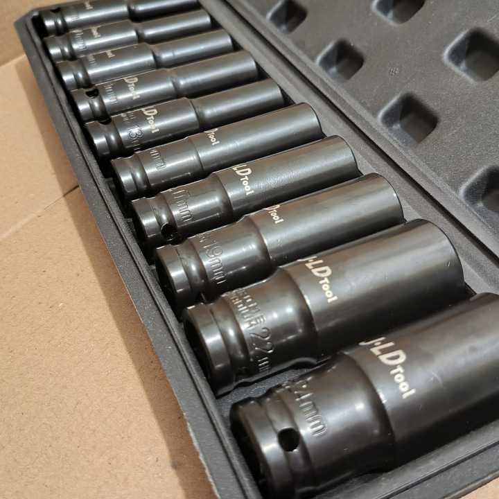 JLD Mata kunci sok impek impact 1 set 10 pcs ( 8 - 24 mm ) - Mata kunci ...