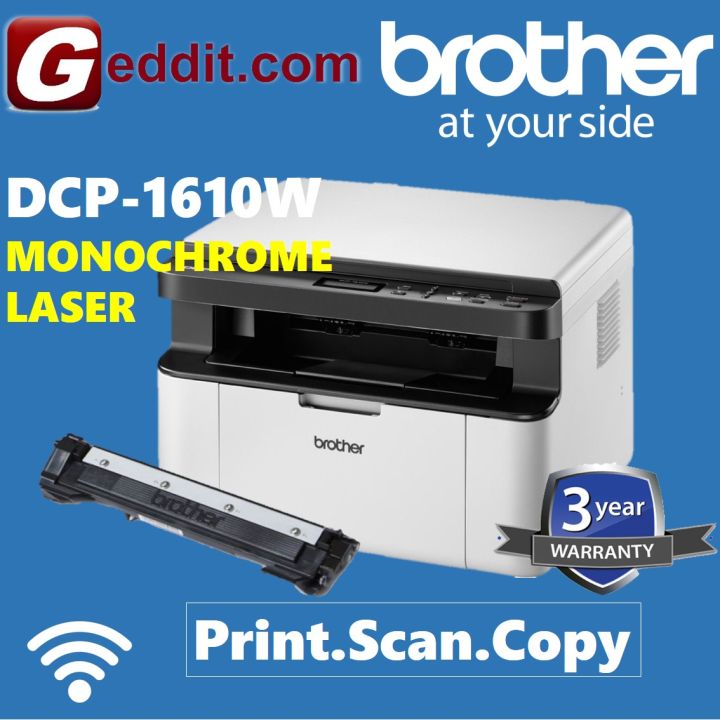 Brother Multi-Function Centre DCP-1610W Print, Scan, Copy and Wireless ...