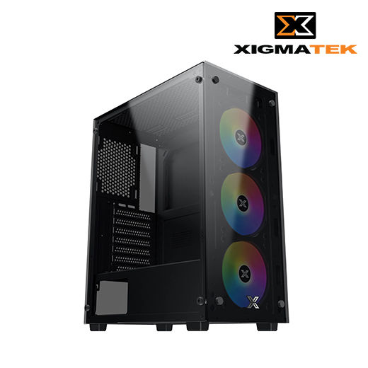 Xigmatek HERO II PC Case - Mid Tower / Tempered Glass Front & Side ...