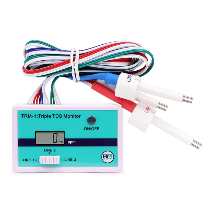 Professional Water Testing Meter Triple Inlines TDS PPM Monitor/Meter ...