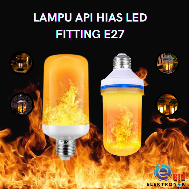 Lampu Api Lampu Obor Led Bohlam Api Lampu Api Led 10 Watt Lampu Taman ...
