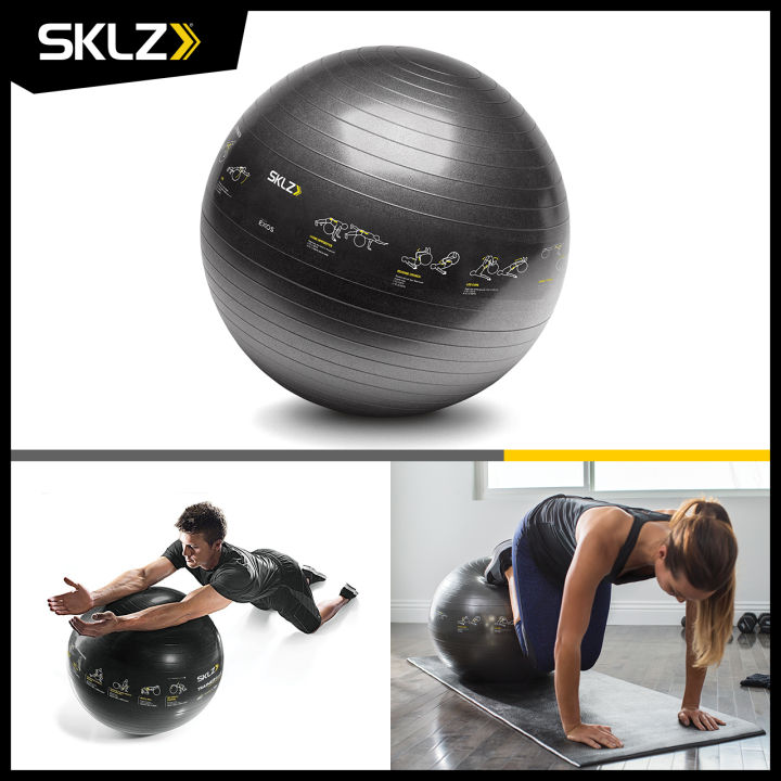 SKLZ - Trainer Ball ลูกบอลโยคะ มีท่าเล่น ลูกบอลออกกำลังกาย วัสดุเหนียว ...