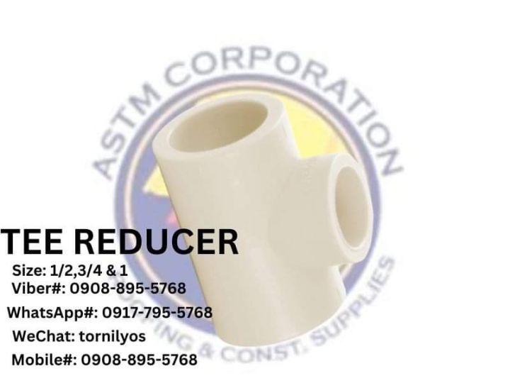PPR TEE REDUCER 3/4 X 1/2 (25mm x 20mm) (5 pcs) | Lazada PH